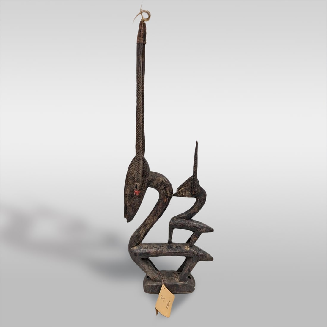 Carved Wood African Chi Wara Bamana Tribe Female Sculpture Auction