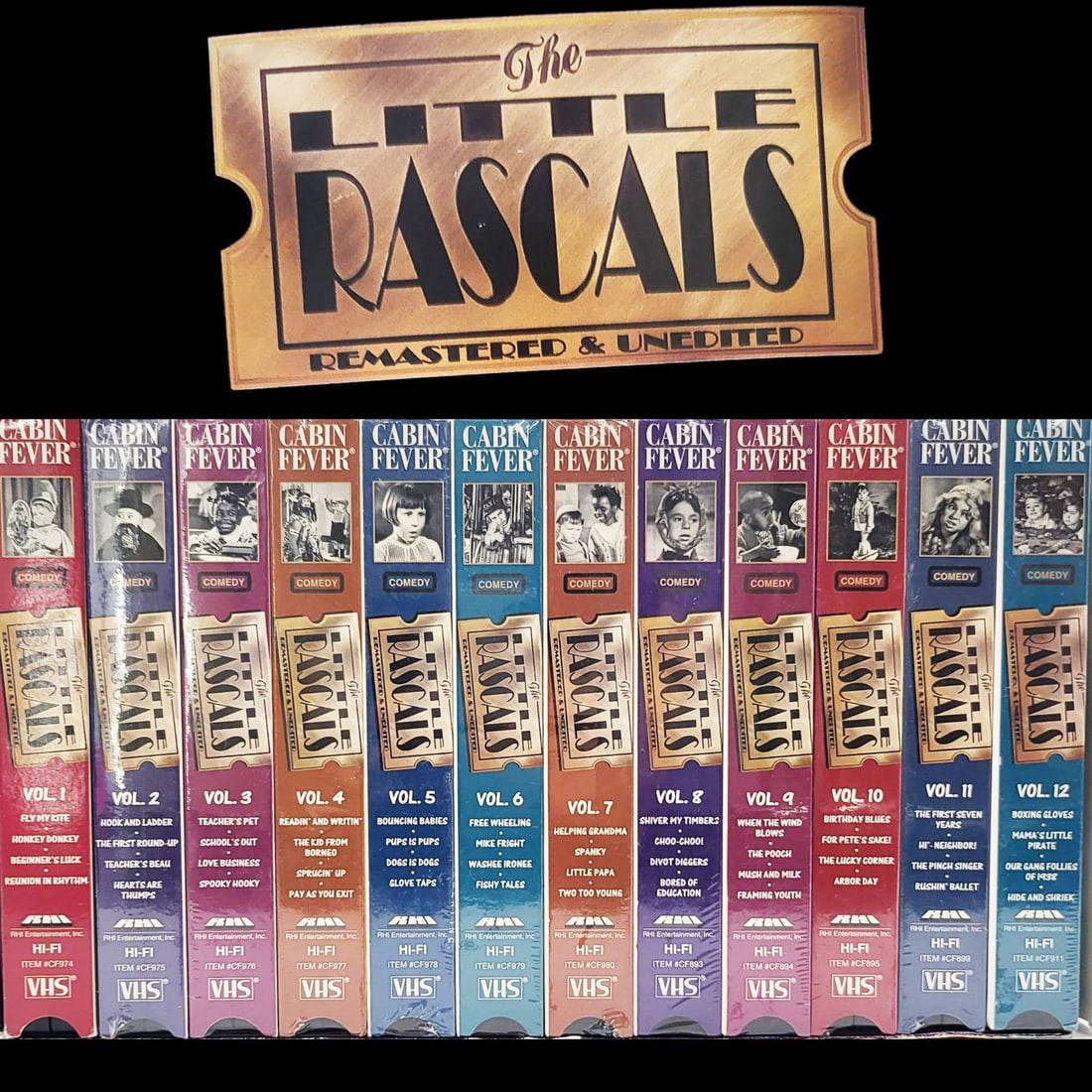 The Little Rascals Vhs Box Set, 12 Volumes Auction