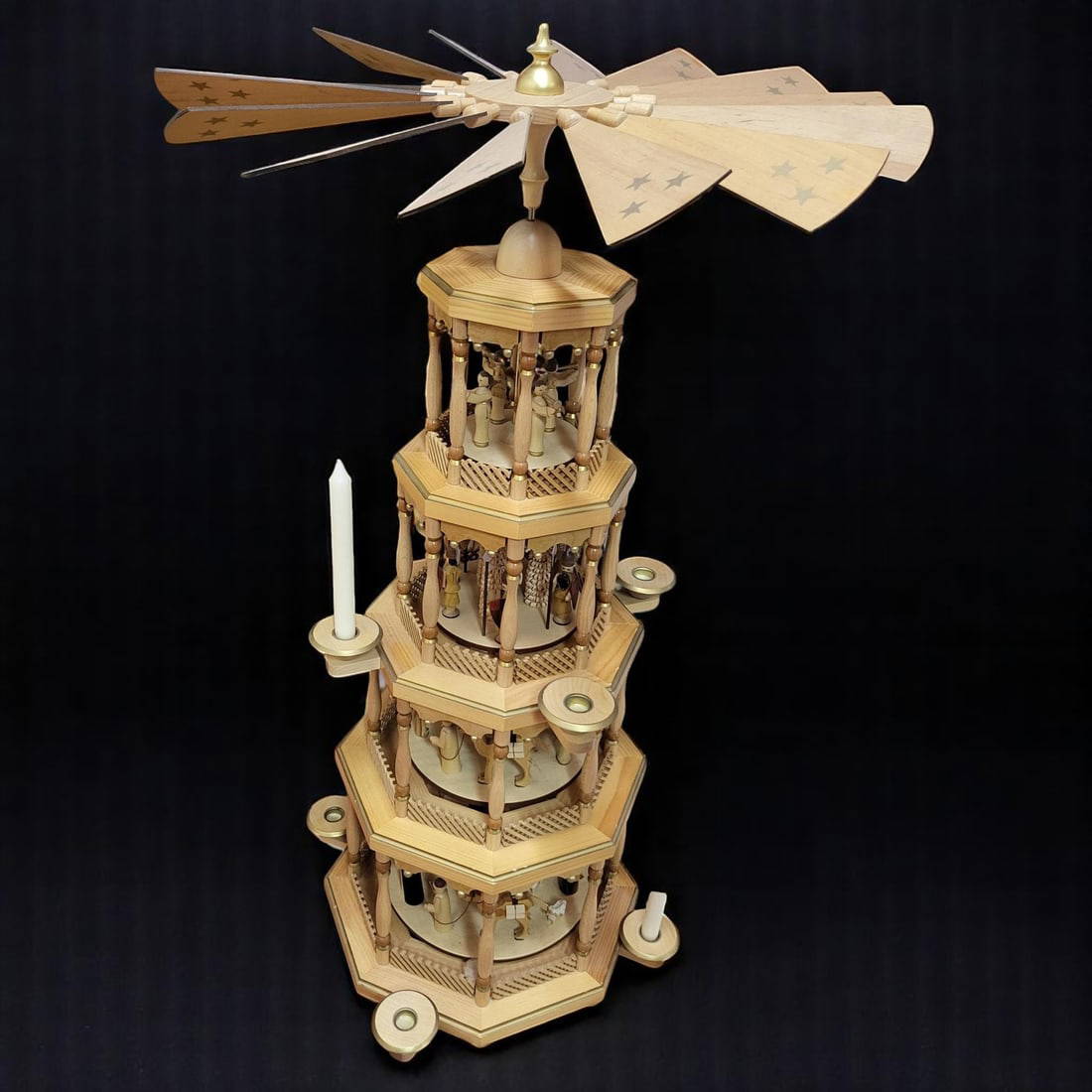 German Erzgebirge Traditional Christmas Pyramid Auction