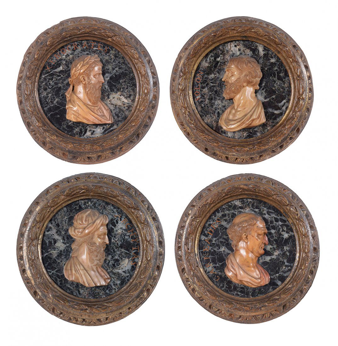 Four Roman marbles high-reliefs