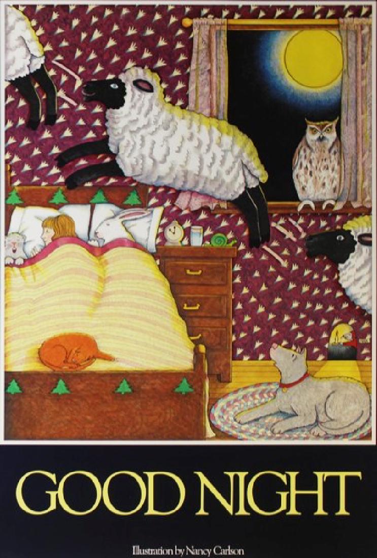 Offset Lithograph Nancy Carlson - Goodnight