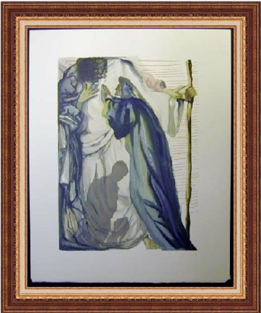 Salvador Dali Woodblock - The blind for envy