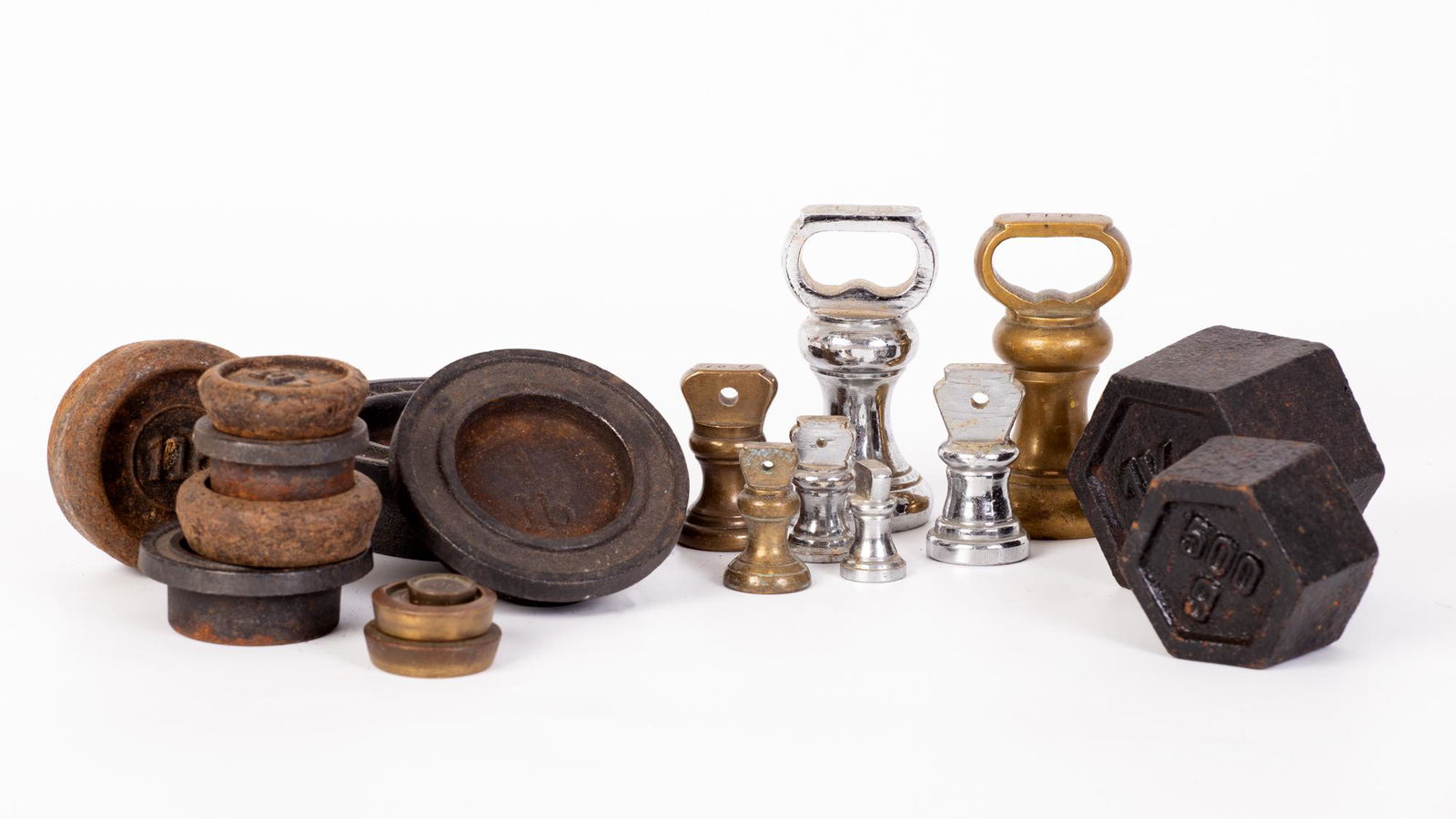 Collection Of 19 Old\antique Weights