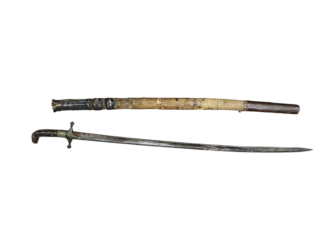A Syrian Or Bedouin Sword With Silver Elements 19th C Auction