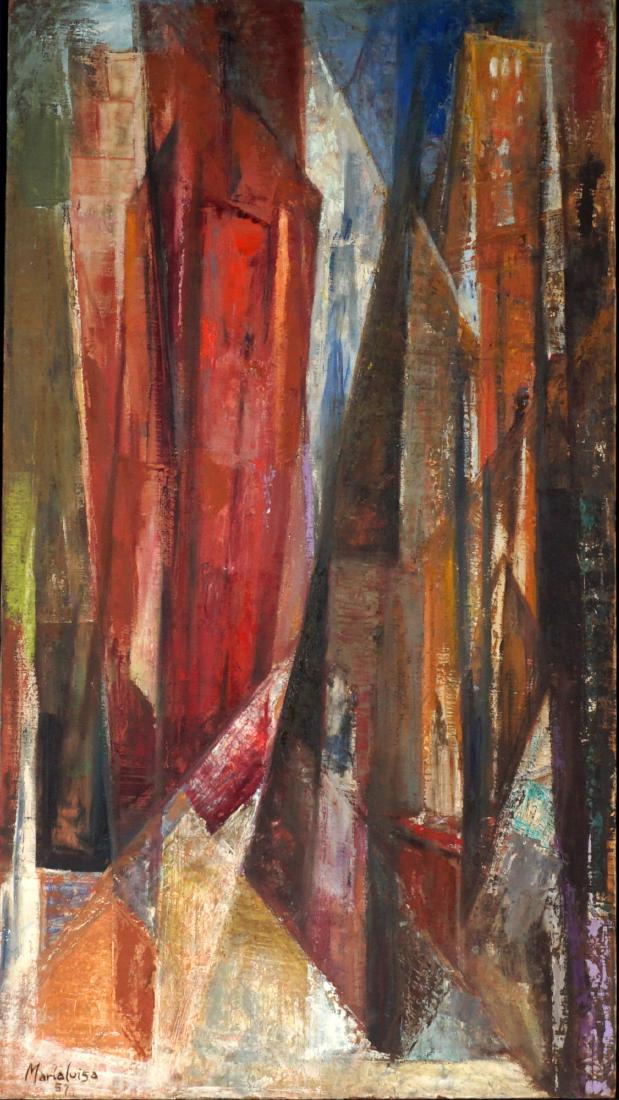 Maria Luisa Pacheco Mid Century Abstract Painting