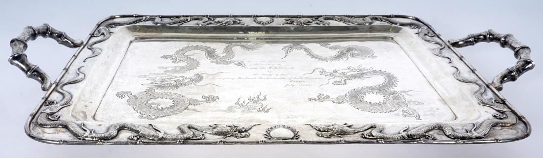 1930's Sing Fat Chinese Silver Export Dragon Tray - Jul 29, 2018 ...