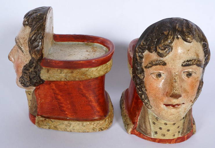 Pair Figural Staffordshire Window Stops