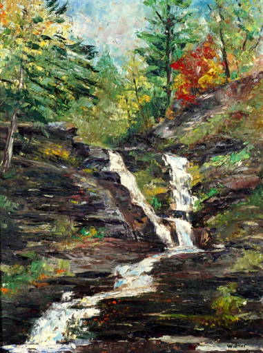 Arthur A. Widmer Winona Falls Landscape Painting