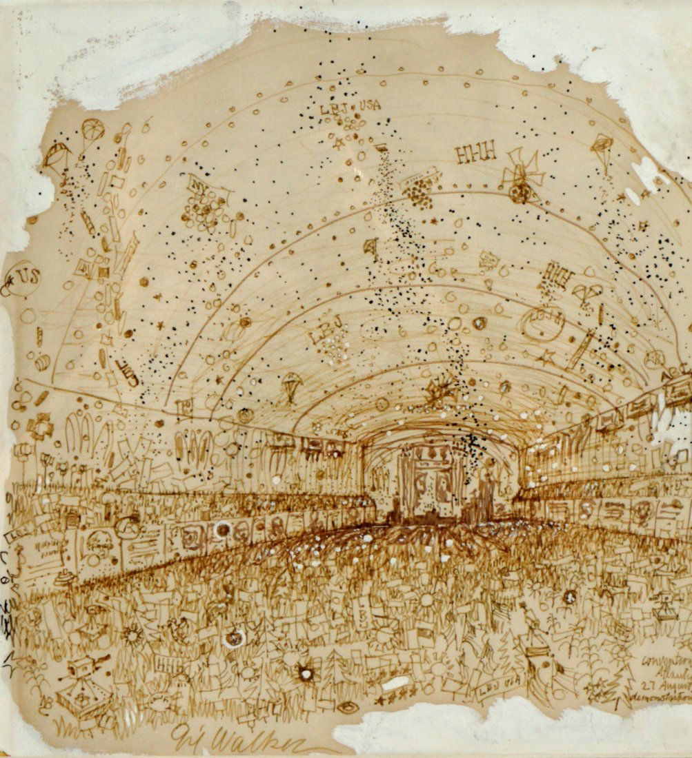 Gilbert Walker 1964 Democratic Convention Illustration