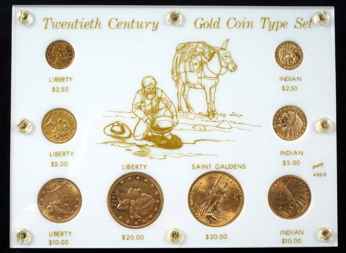 20th Century Us Gold Coin Type Set