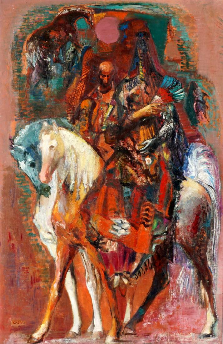 Exhibited Jon Corbino Spanish Grenadier Painting