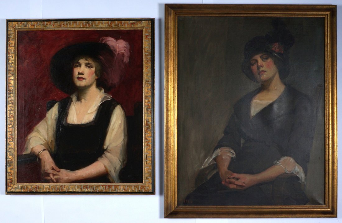 Two Edith Walters Harper Portraits of Women