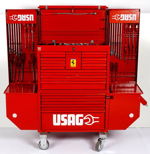 Usag For Ferrari Large Rolling Toolbox With Tools