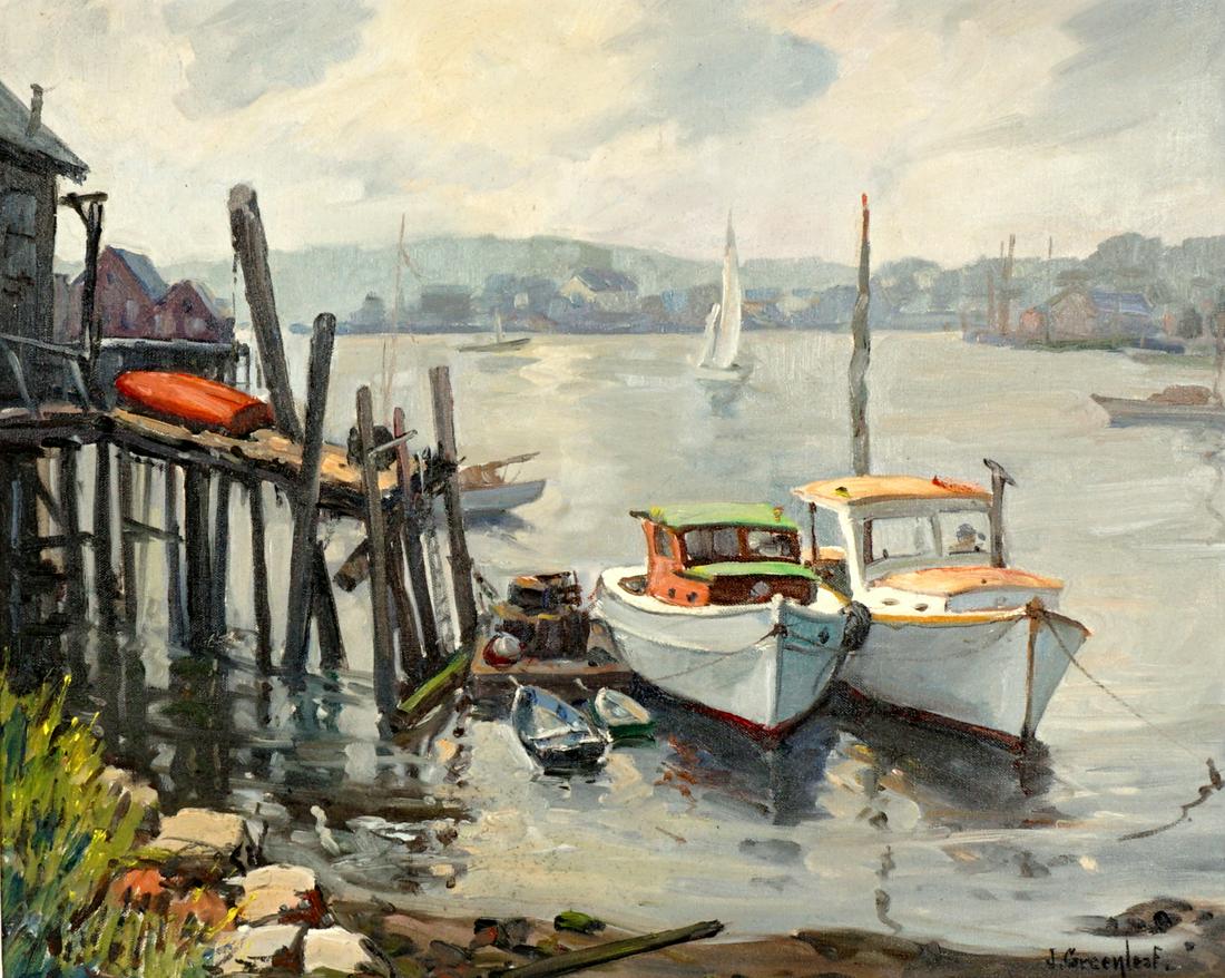 Jacob Greenleaf Gloucester Harbor Painting - Aug 11, 2019 | Amero ...