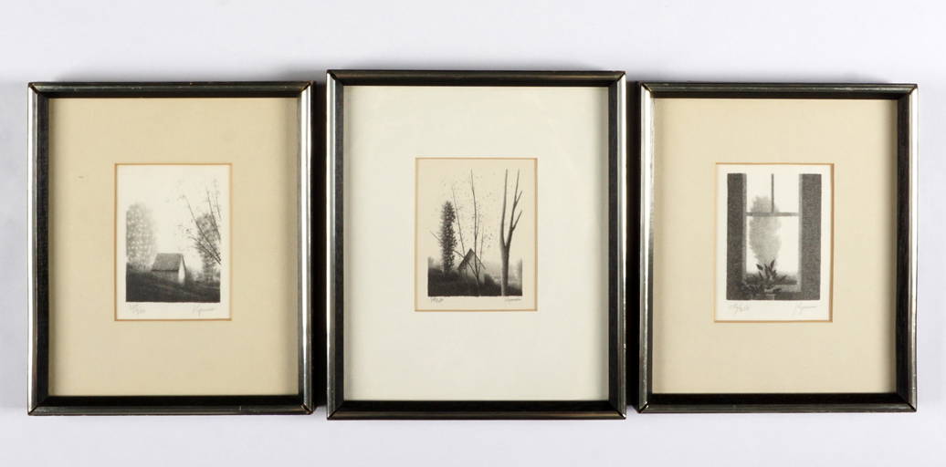 Three Robert Kipniss Merrill Chase Lithographs