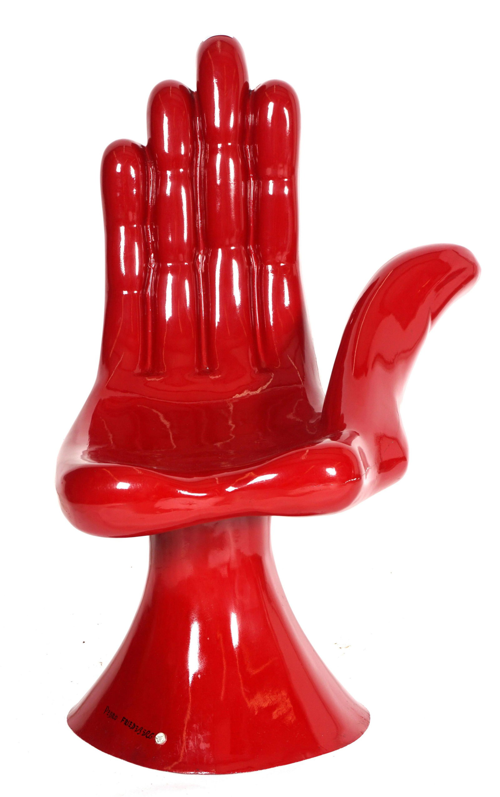 Pedro Friedeberg Red Hand Chair with Certificate - Jan 05, 2020 | Amero ...