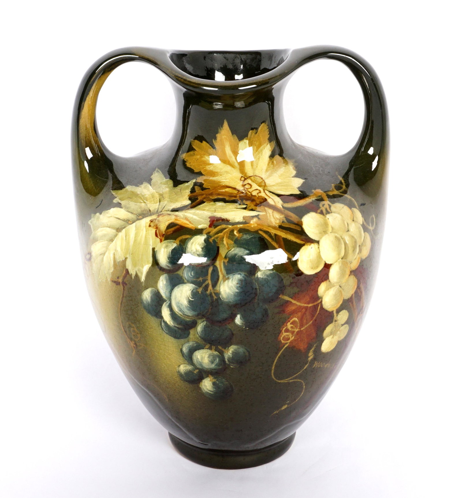 Juo Rowe Woodward Grape Vine Art Pottery Vase - May 31, 2020 | Amero ...