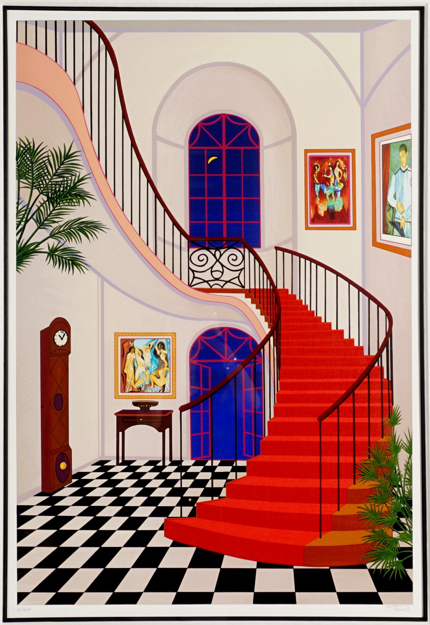 Francois Ledan Fanch Interior Staircase Serigraph | Barnebys