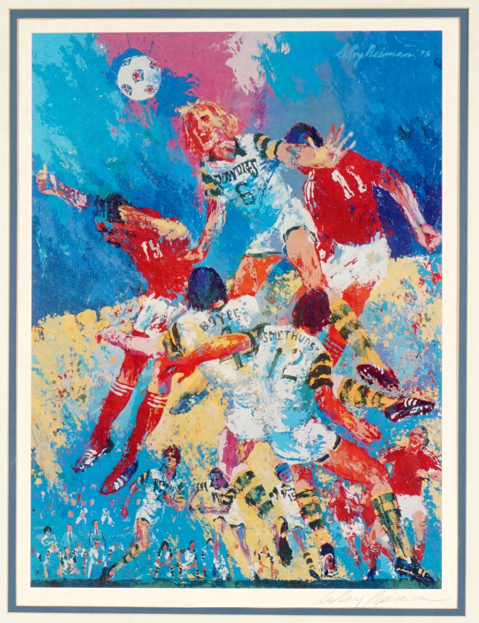 Leroy Neiman Rowdies Soccer Lithograph