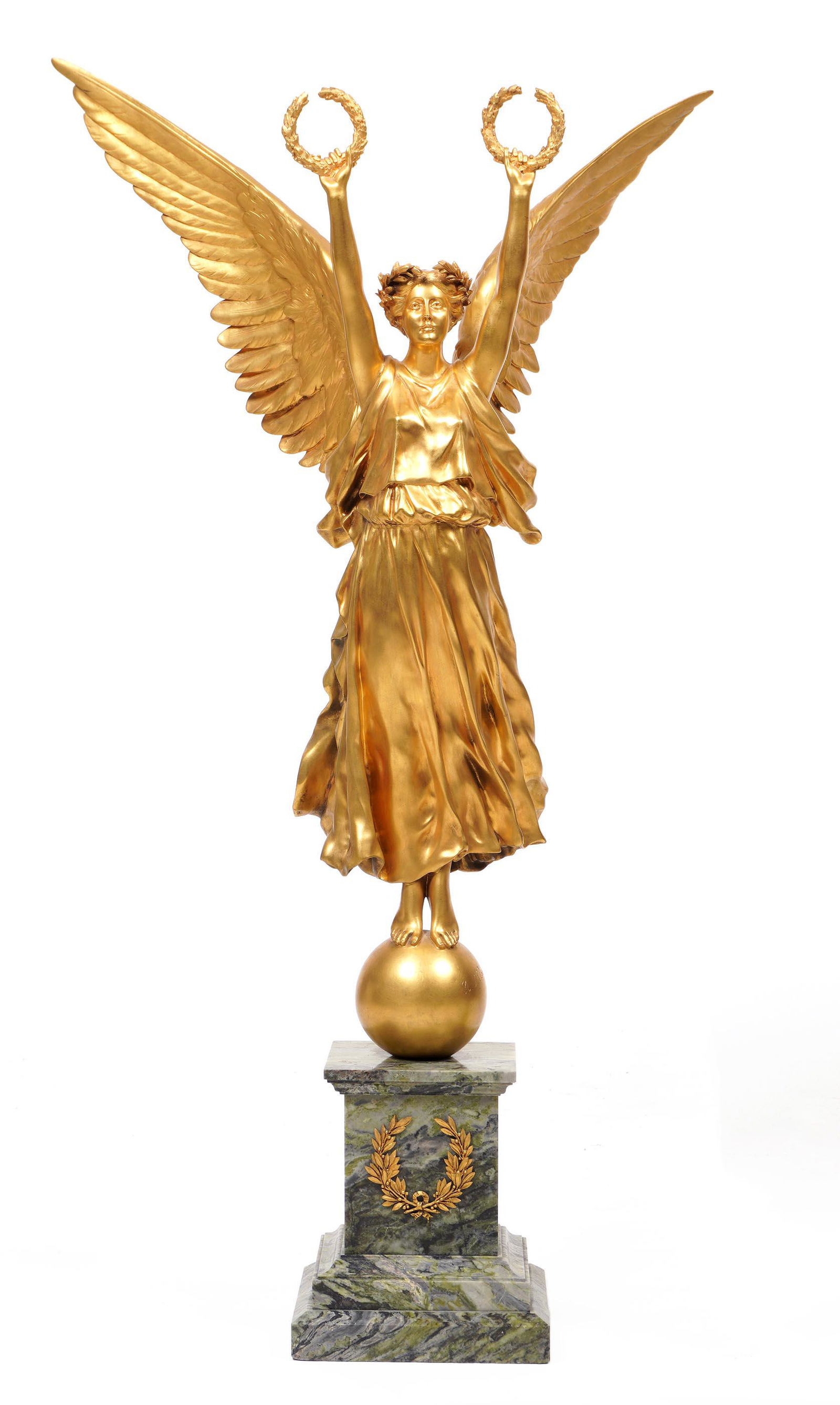 after Henri-Emile Allouard Gilt Bronze Victory (#0027) on Jun 05, 2022 ...