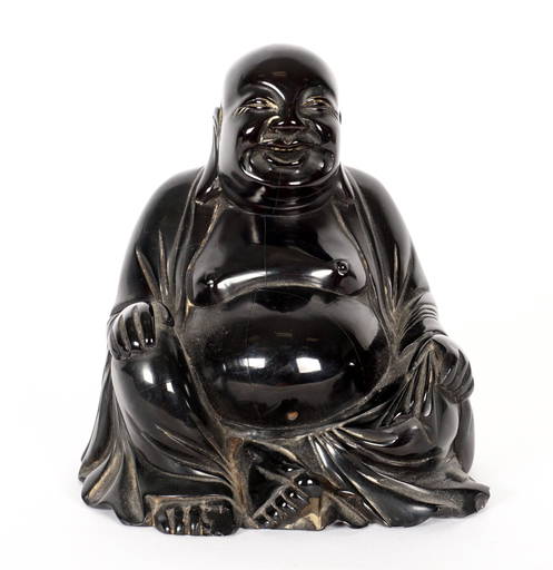 Chinese Faturan Cherry Amber Bakelite Buddha