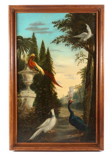 Palatial Continental School Landscape with Birds Painting (#0061) on ...