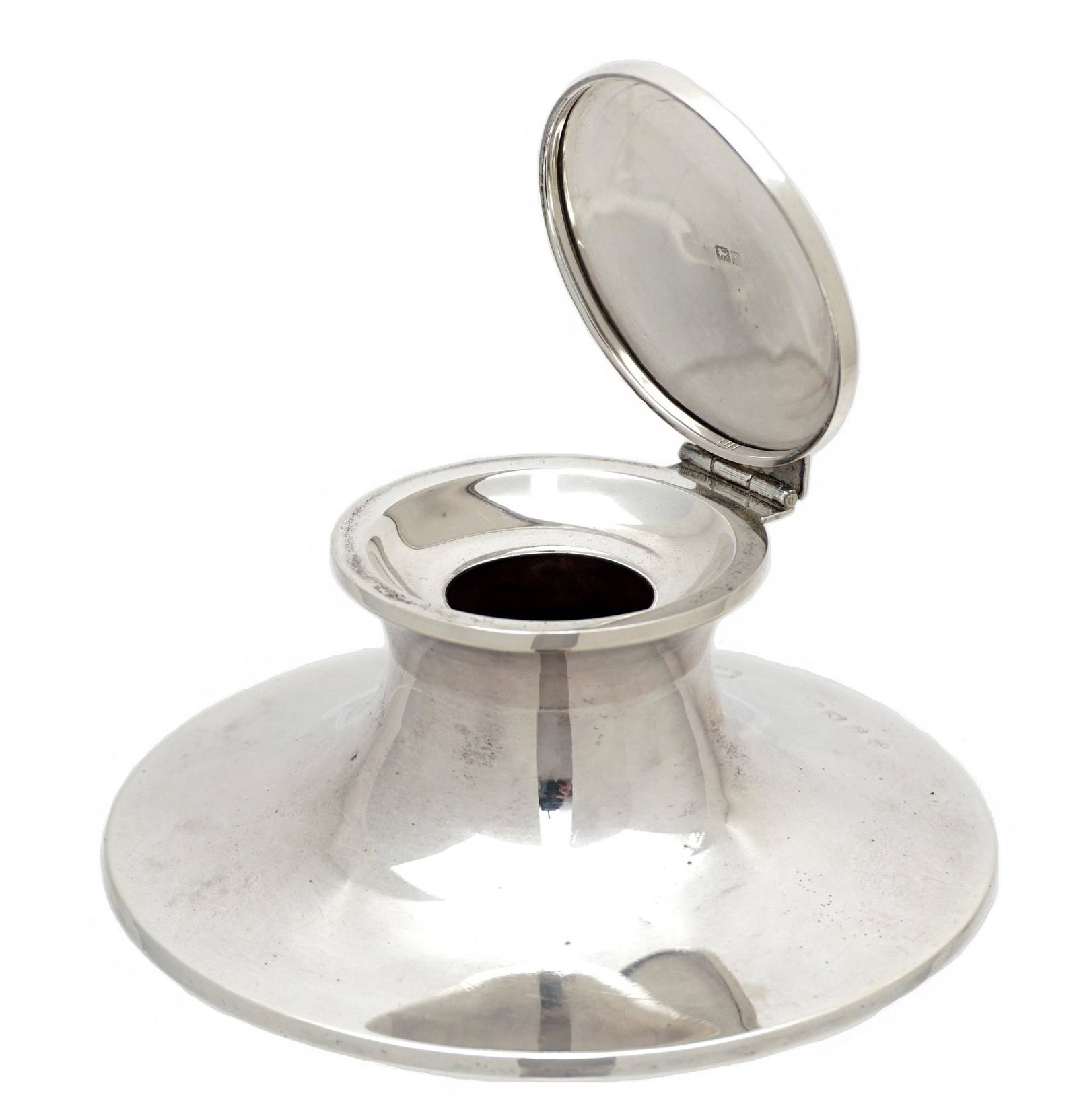 1905 Asprey English Silver Inkwell Auction