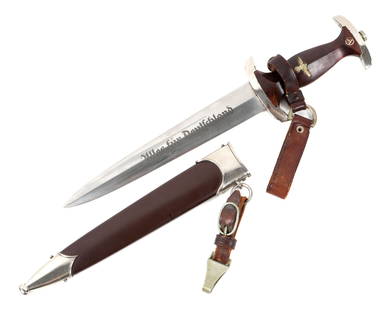 German Sa Dagger, With Blade Marked Carl Schmidt Sohn