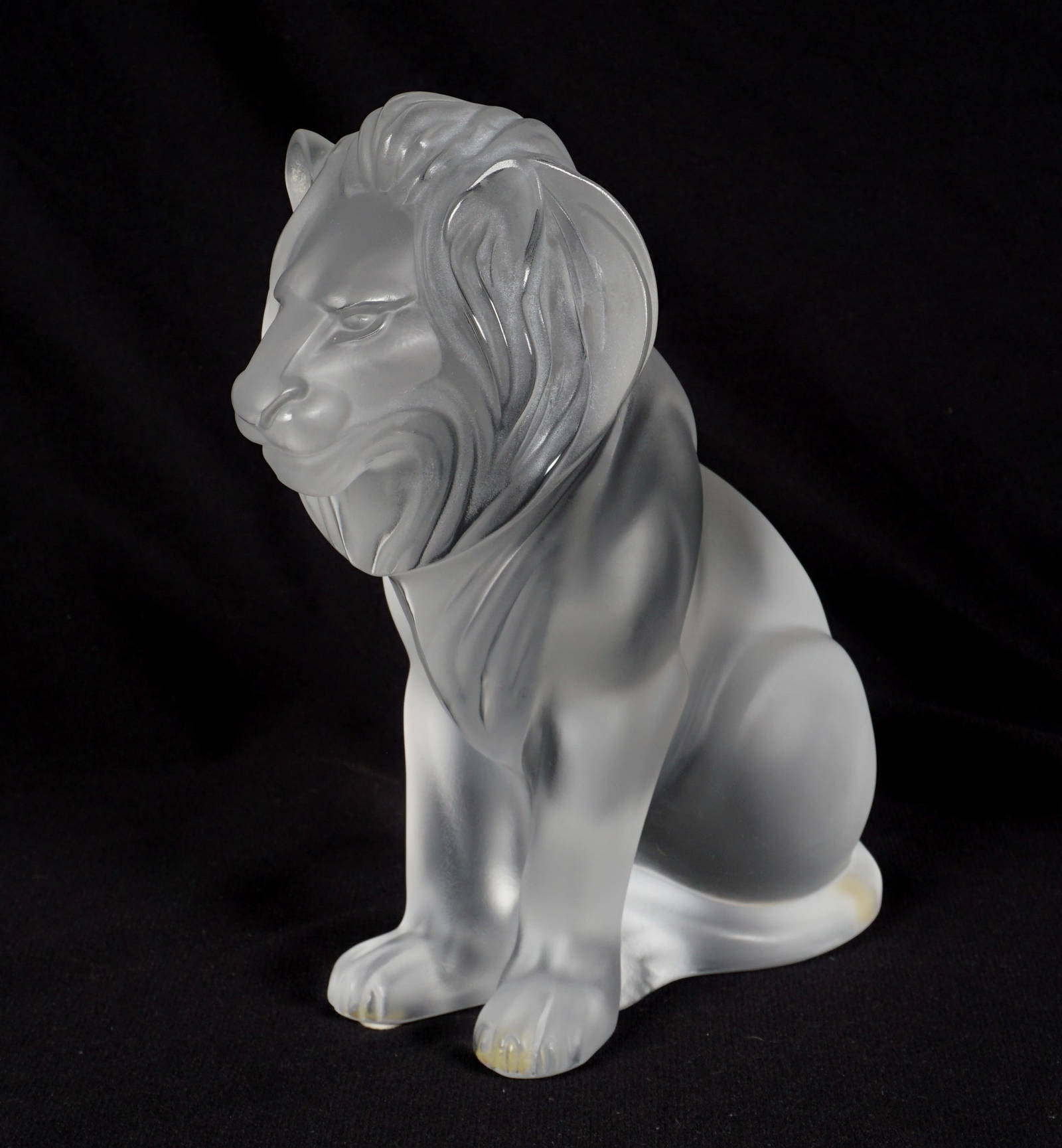 Lalique Crystal Bamara Lion Sculpture Auction