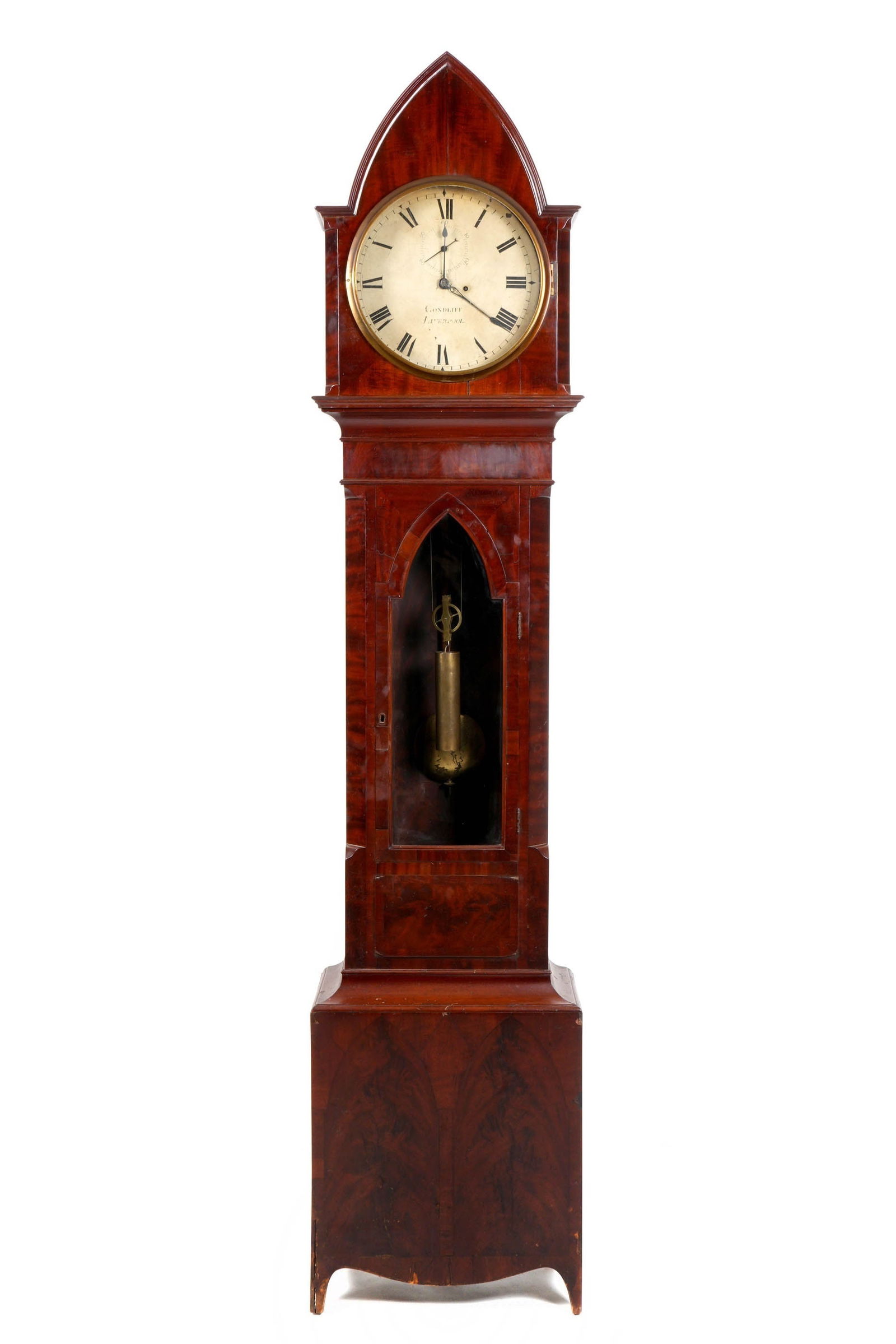 James Condliff Mahogany Tall Case Regulator Clock Auction
