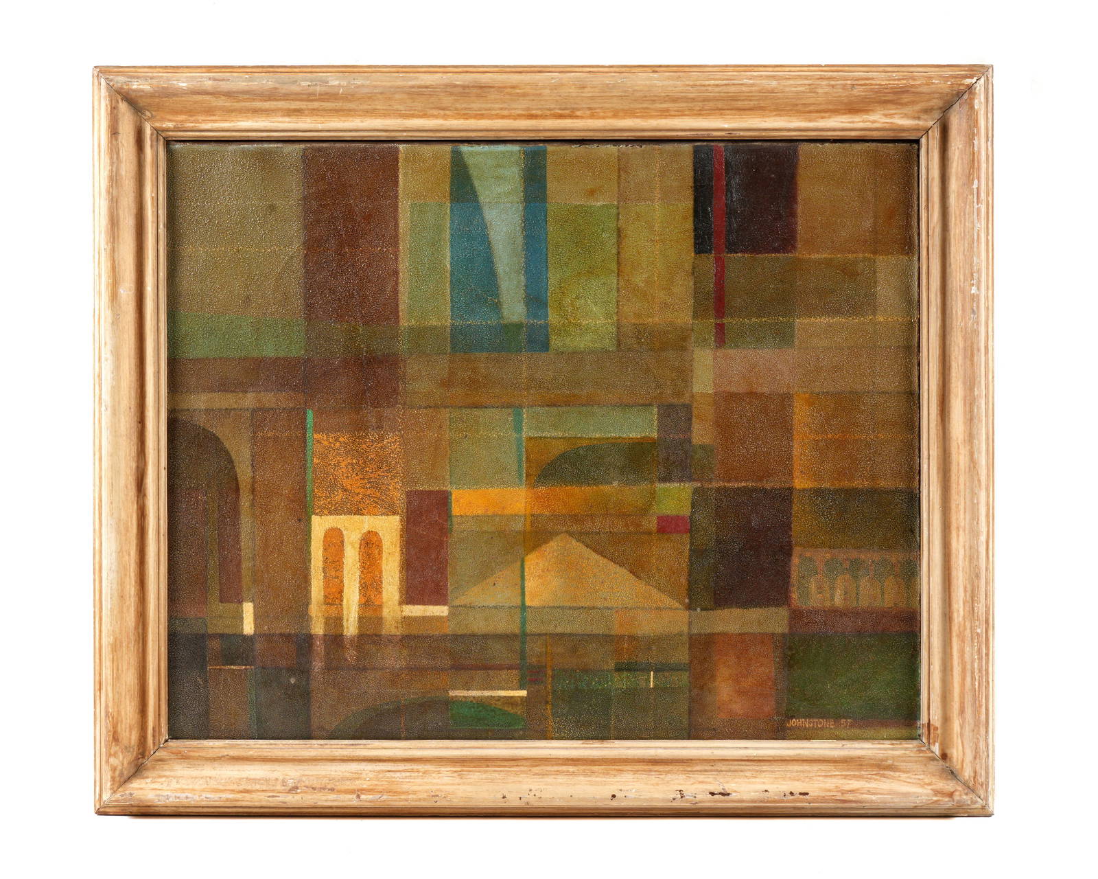 Exhibited Bruce Johnstone Abstract Painting Auction