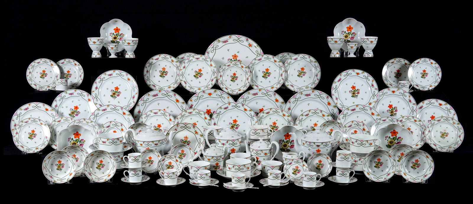 A. Raynaud Limoges Guirlandes China Set Auction