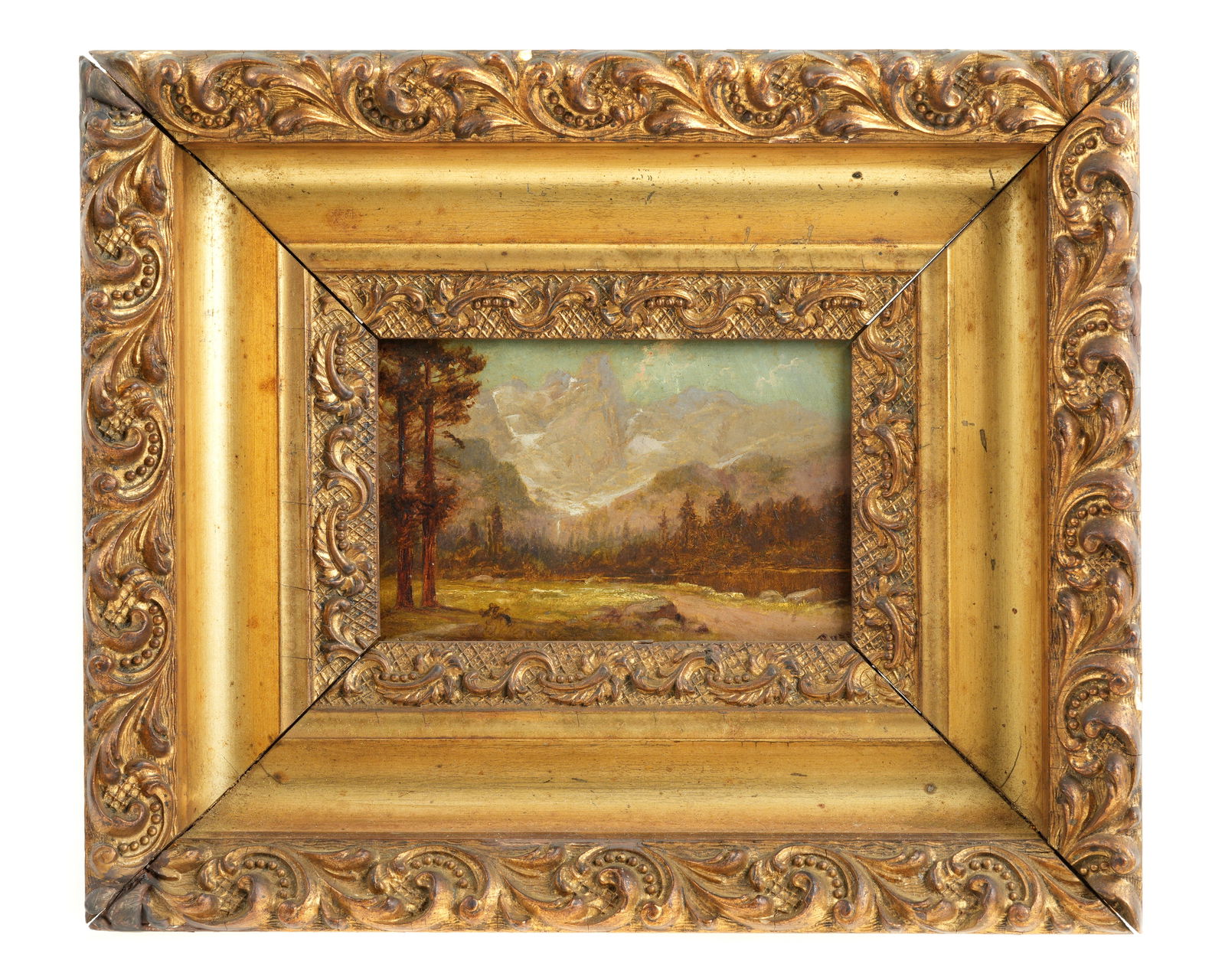 Henry Wolcott Boss Mountain Landscape Painting Auction