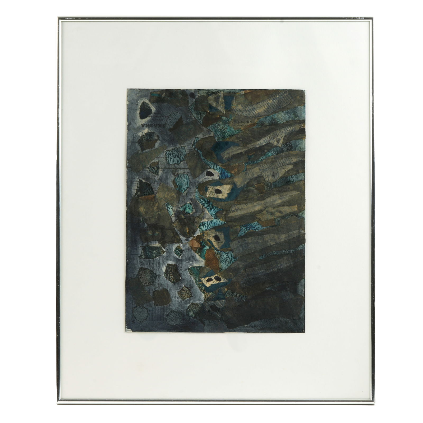 Stano Filko Mixed Media Abstract Composition Auction