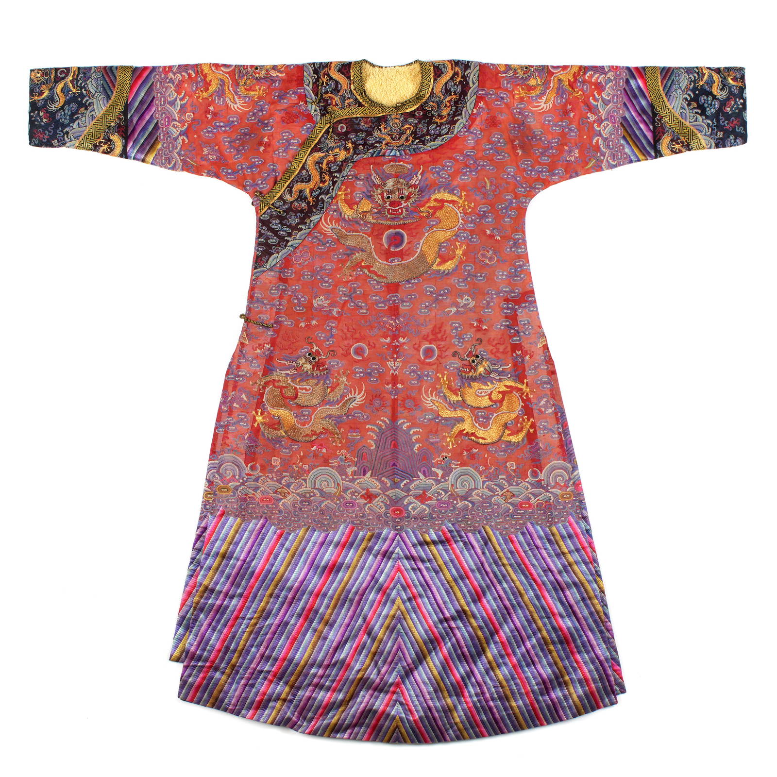 Chinese Silk Embroidered Kesi Robe Auction