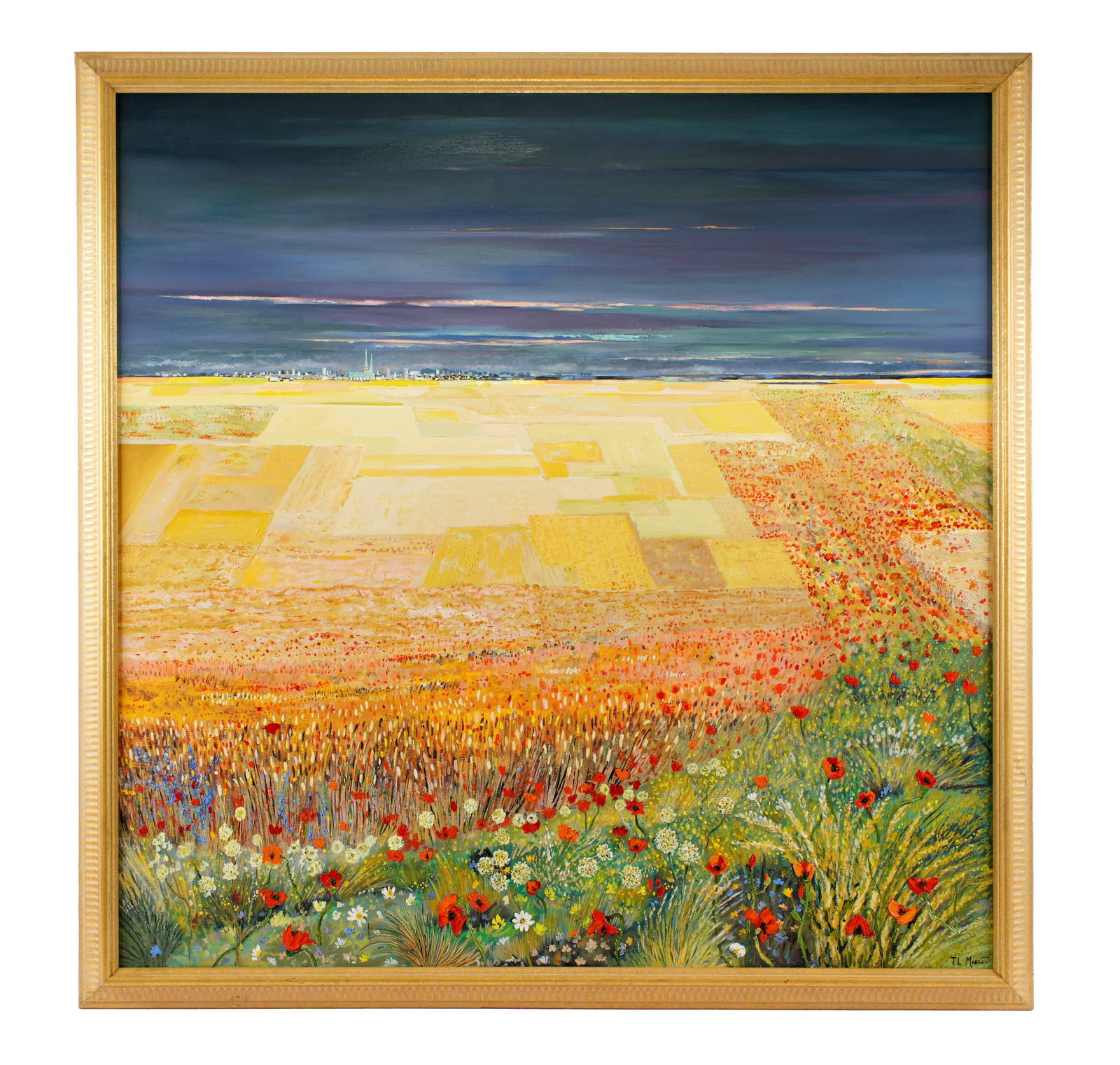 Large Jean Luc Messin French Impressionist Painting Auction