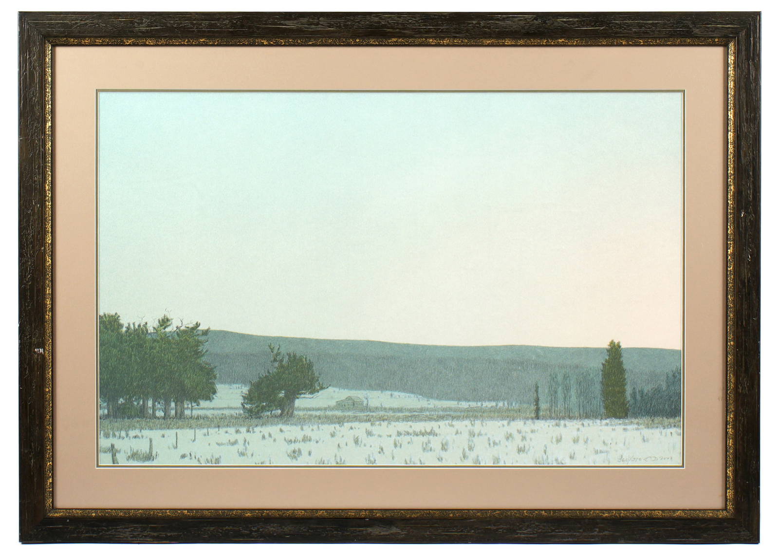 Russell Chatham Winter Dawn Landscape Lithograph Auction