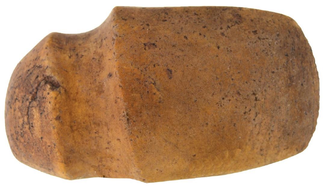 4 1/2" 3/4 Groove Quartz Axe. IL. Ex-Dr. Joe Otten.