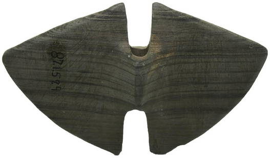 7" Double Notched Winged Bannerstone. One Of The Finest Of Its Type