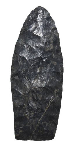 3 1/8" Paleo Lanceolate. Oh. Thin, Fine Flaking.