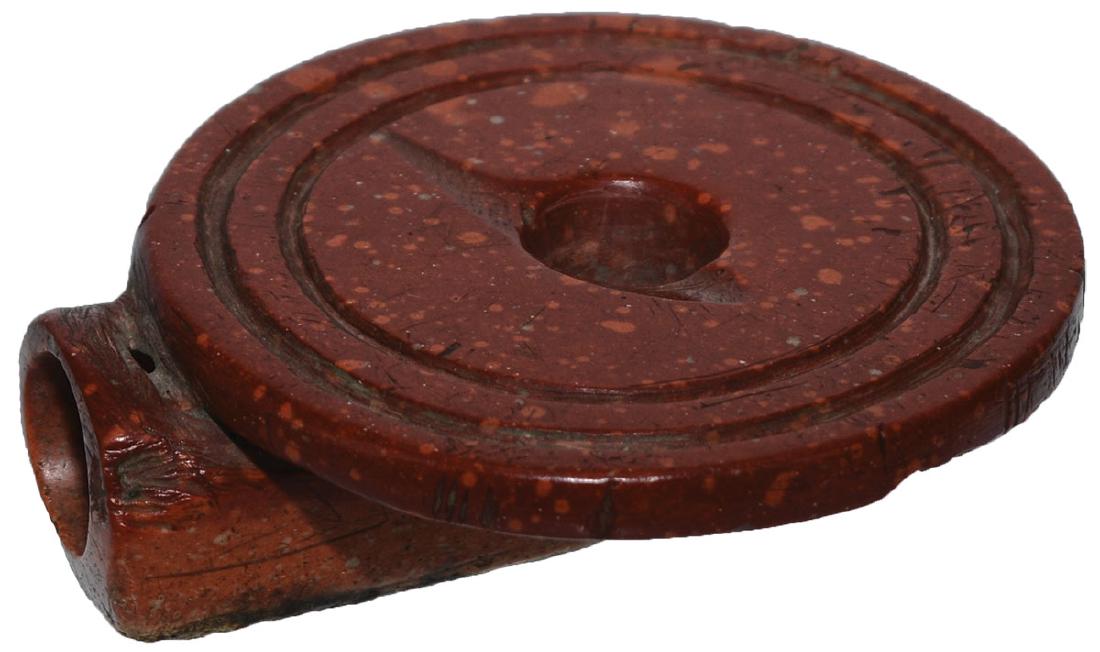 2 1/2" Engraved Disk Pipe. MO. Pictured in