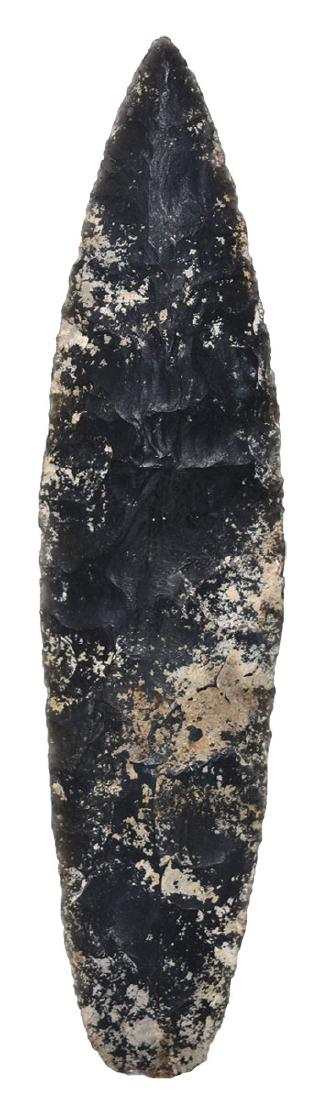 6 3/16" Aztec Blade. Central America.. Obsidian.