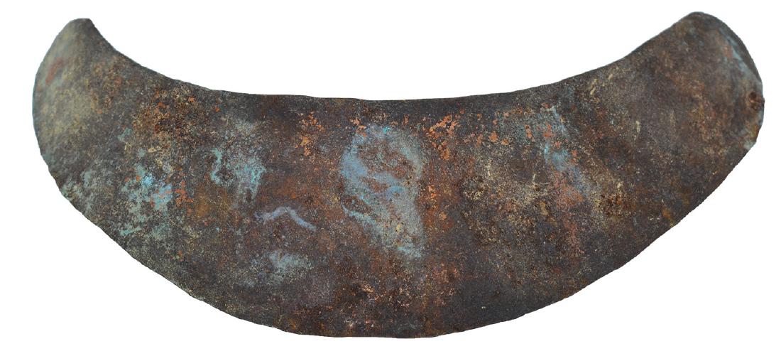 7 1/2" Historic Copper Gorget. Found In Georgia