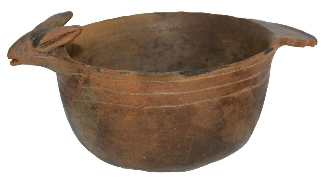 10" D. Rabbit Effigy Bowl. Pictured. Ex-Dr. Kent