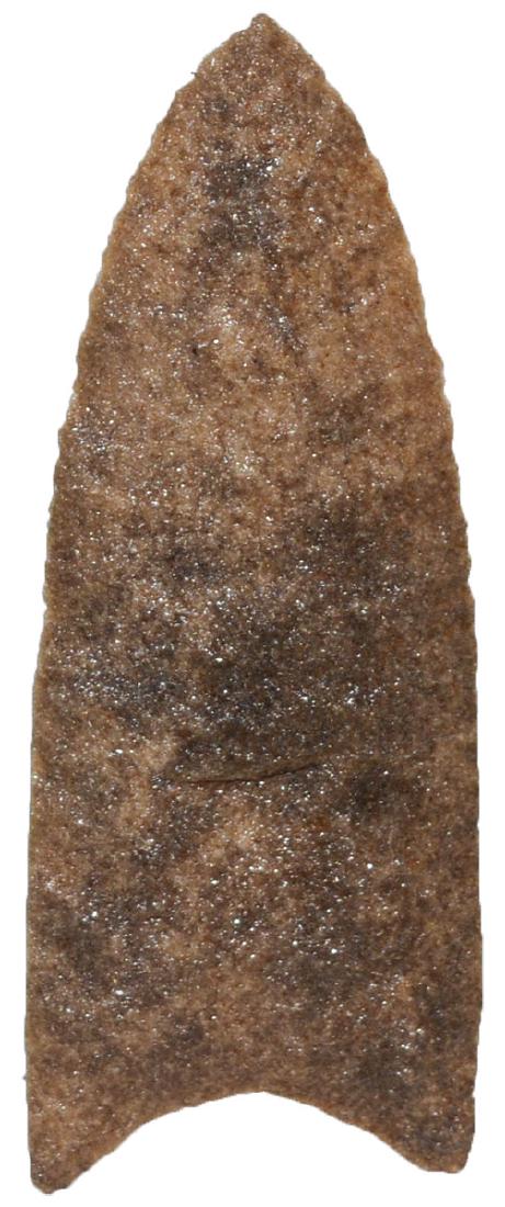 3" Clovis. Sauk Co, WI. Hixton Quartzite. Davis G10