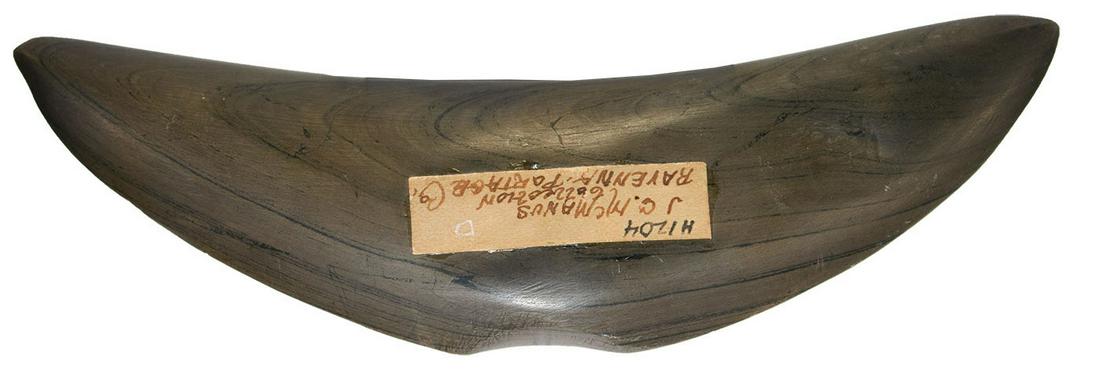 7" Slate Winged Crescent Bannerstone. Portage Co, Oh.