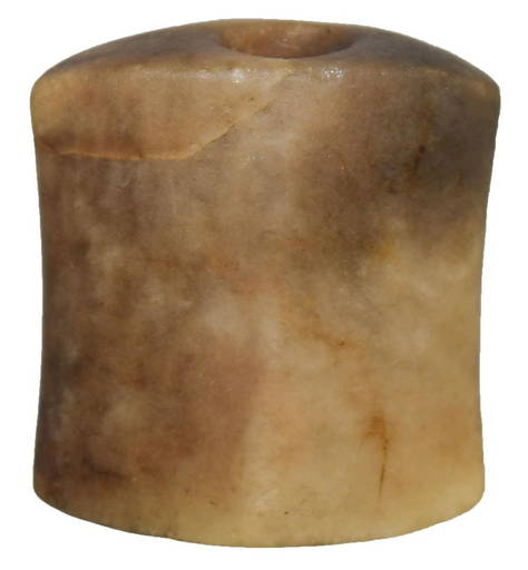 2 1/8" Smokey Gray Quartz Hourglass Bannerstone.