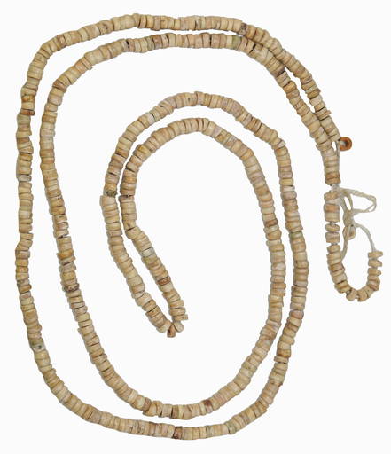 46" Strand Of Shell Disk Beads. Spiro Mound. Leflore