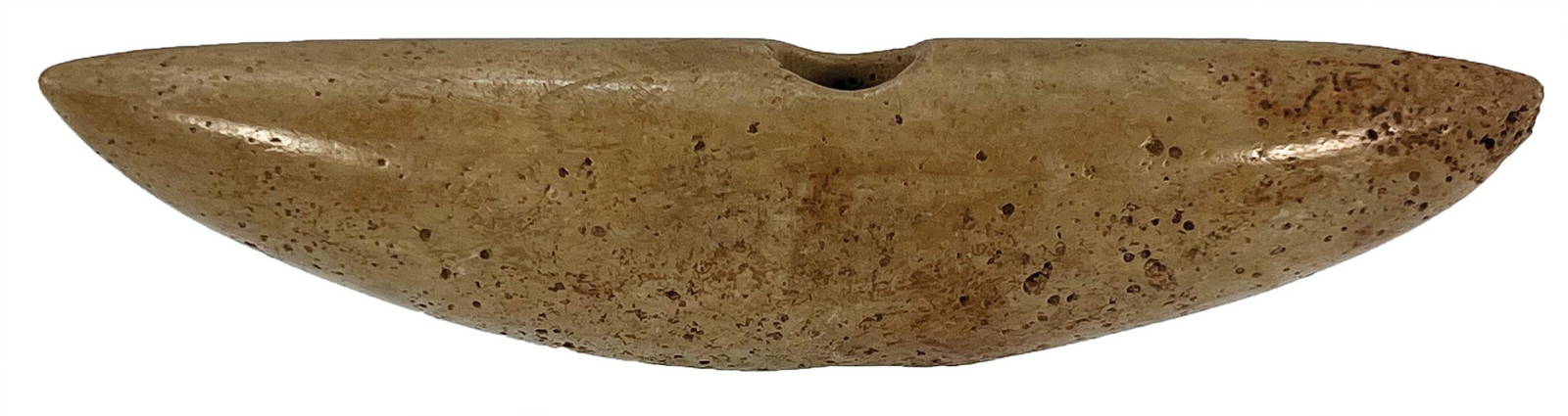 4 9/16" Curved Pick Bannerstone. Bennett COA. Pipestone. G10 (#0068) on ...