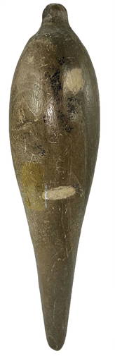 5 1/2" Charmstone. CA. Finely shaped with peg top. Pictured (#0155) on ...